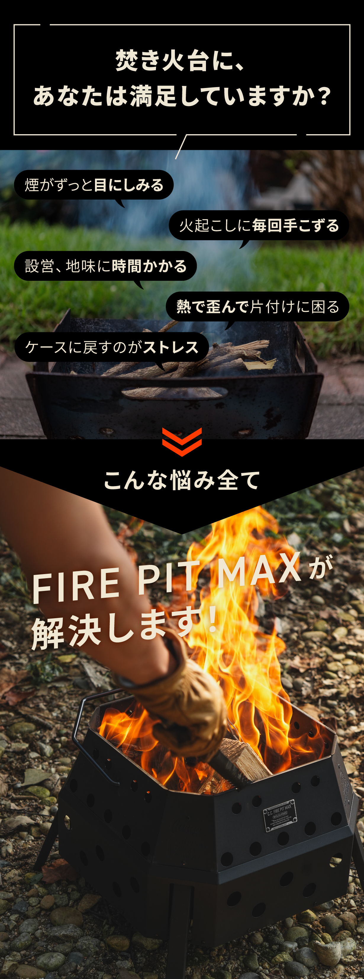FIRE PIT MAX LINE – CARGO CONTAINER