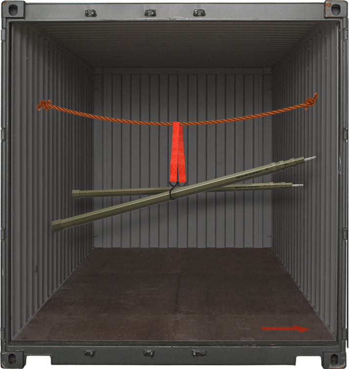 HARD SLIDE POLE - 2EA – CARGO CONTAINER