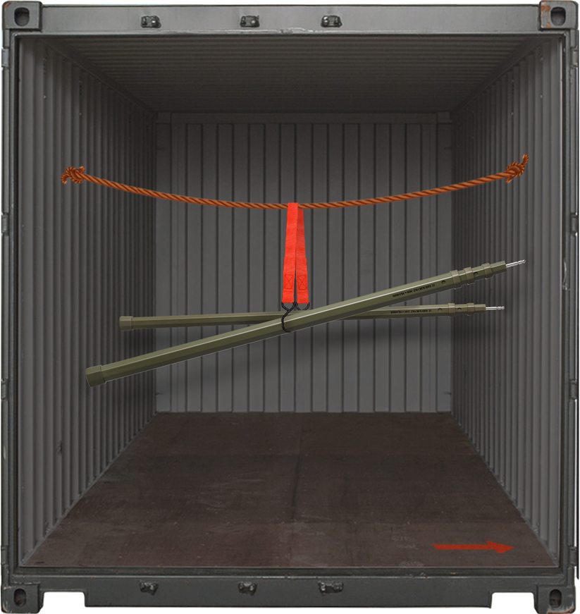 HARD SLIDE POLE - 2EA – CARGO CONTAINER